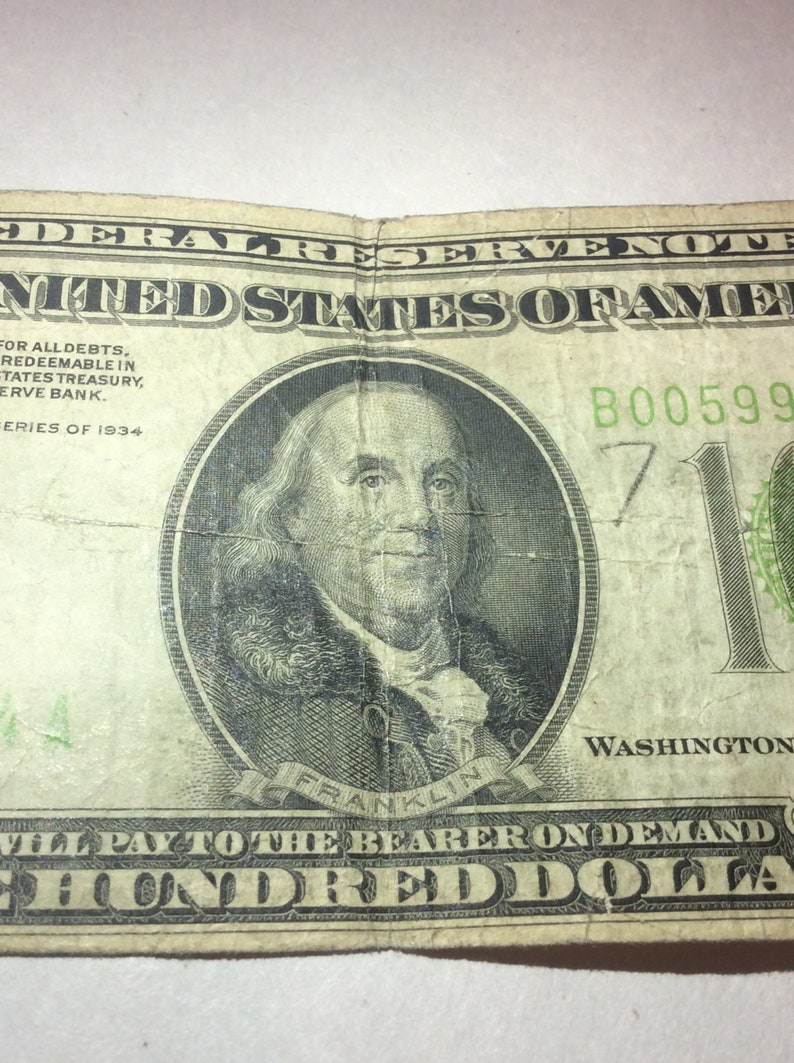 Rare Light Green Treasury Seal and Serial Numbers Scarce Variety Old ...