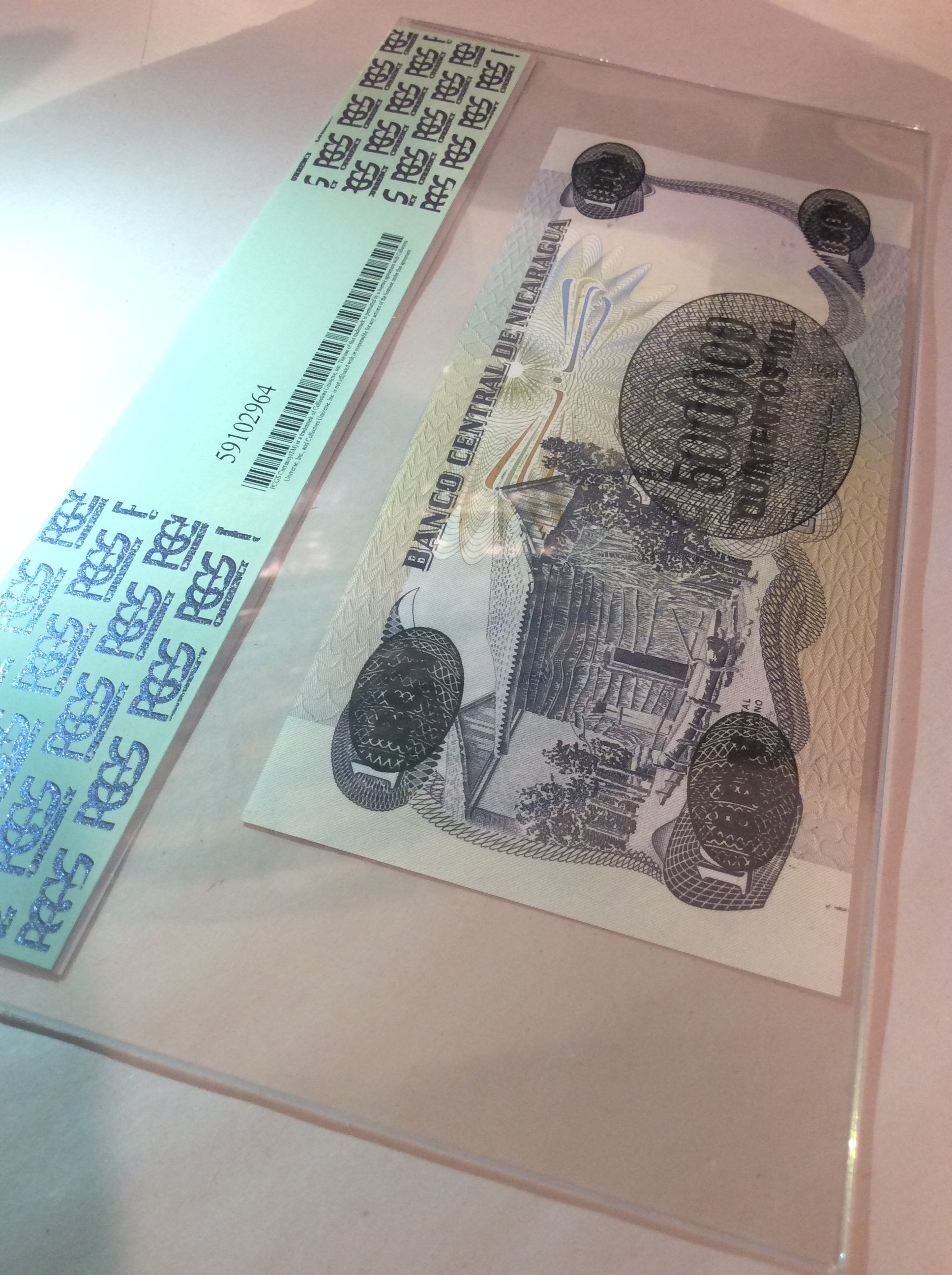 Rare PCGS Error Two Denominations Printed on Same Note- 500,000 on Top ...