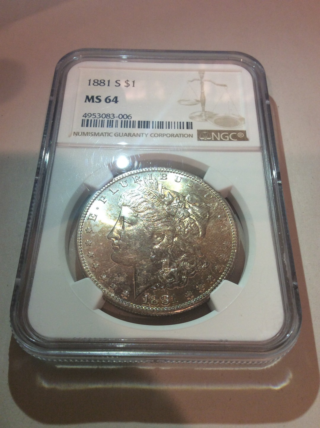 Stunning MS64 1881 S Morgan Silver Dollar Certified & Graded the High ...