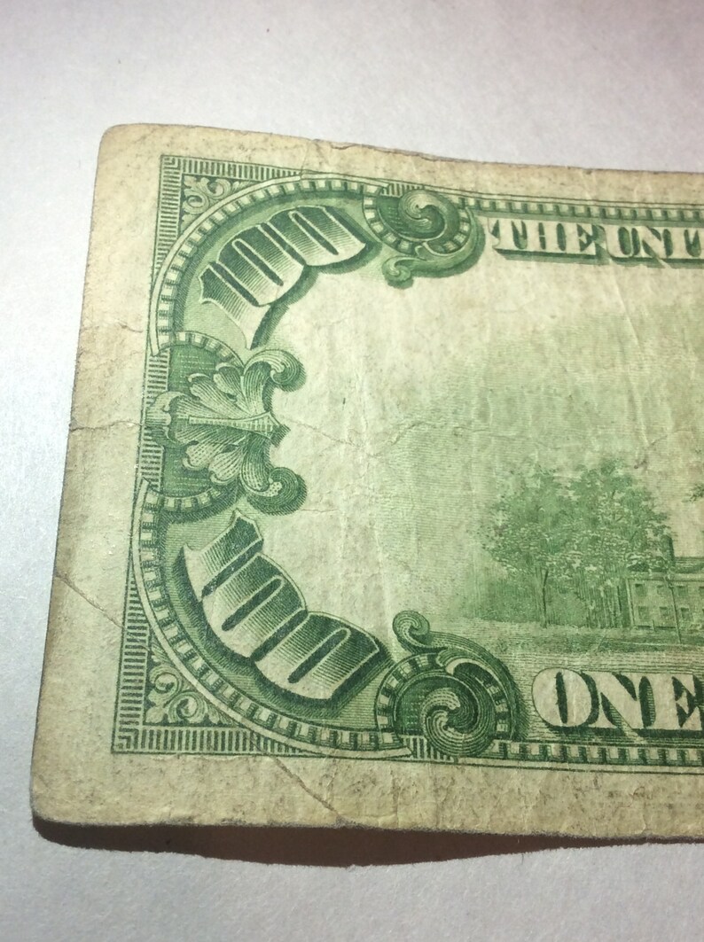 Rare Light Green Treasury Seal and Serial Numbers Scarce Variety Old ...