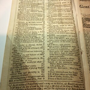 Rare Genuine June 1758 Colonial Magazine- Shows Early Colonial Life ...