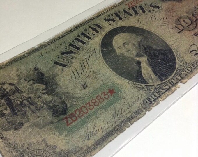 1869 Early US 1 Dollar Legal Tender Note “rainbow Note"- Hard to Find ...