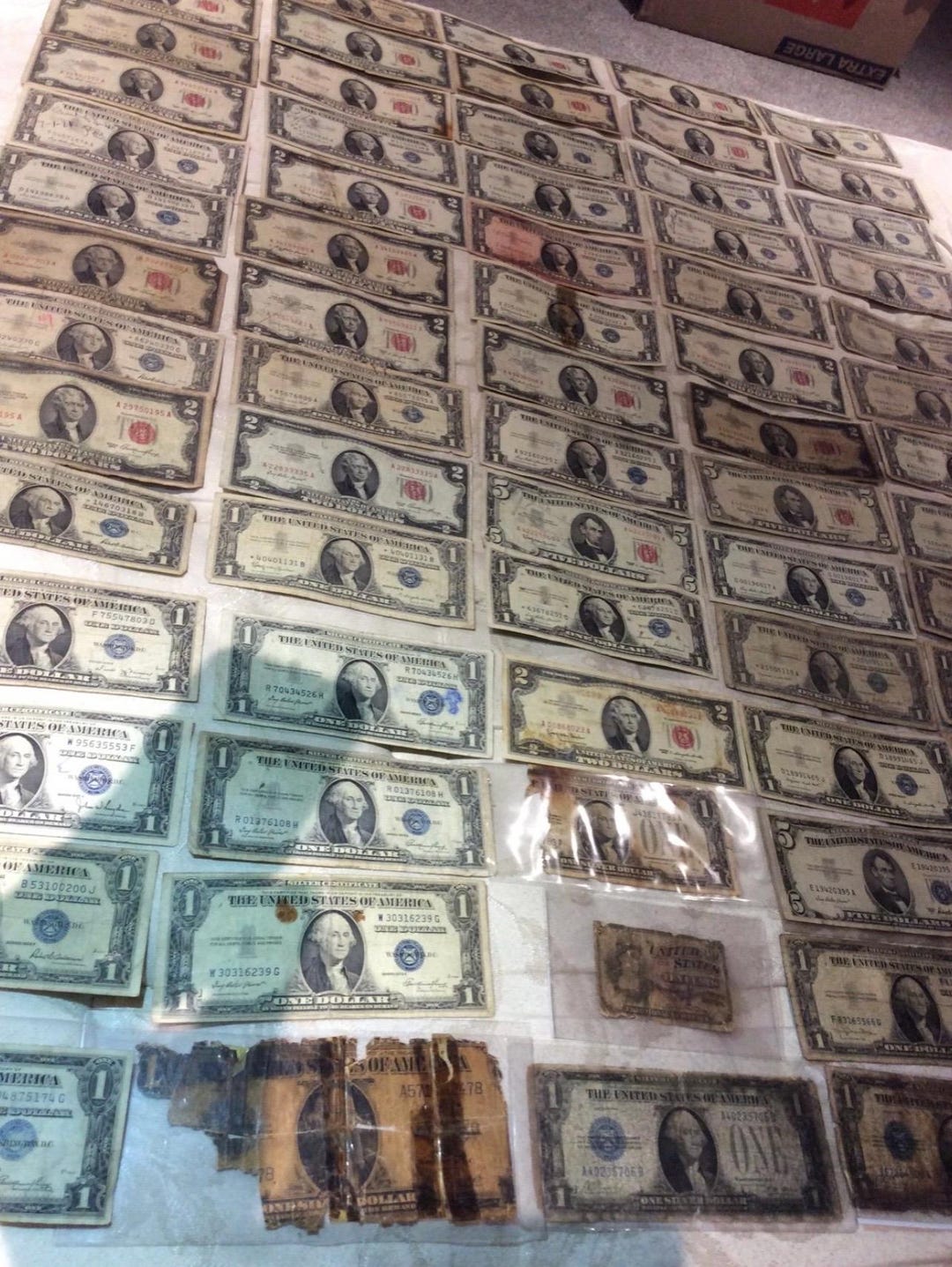 Massive Valuable 70 Notes Old 1860s to 1963 US Currency Collection ...