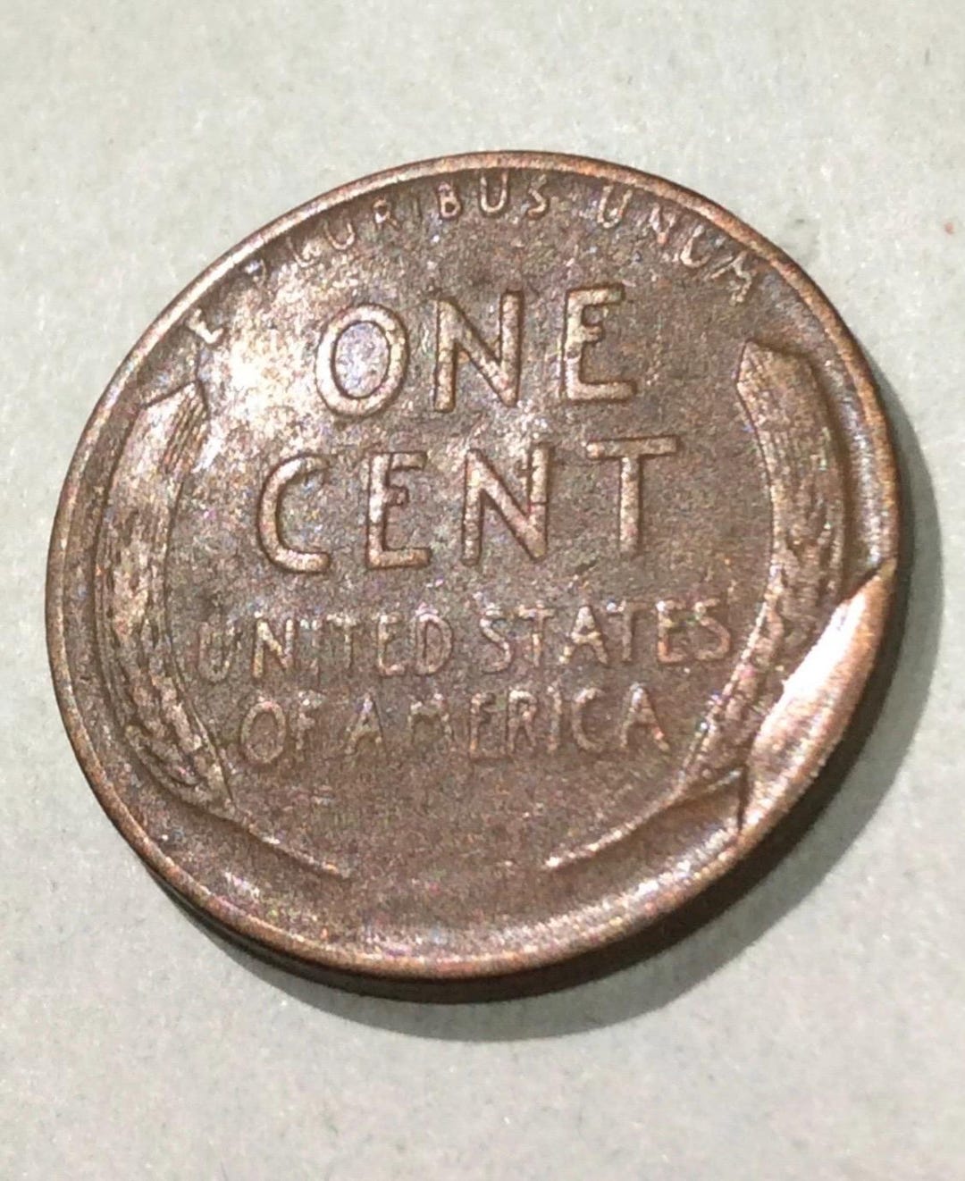 Huge Die Cud Error 1941 S Wheat Penny- Incredible Major Mint Error Coin ...