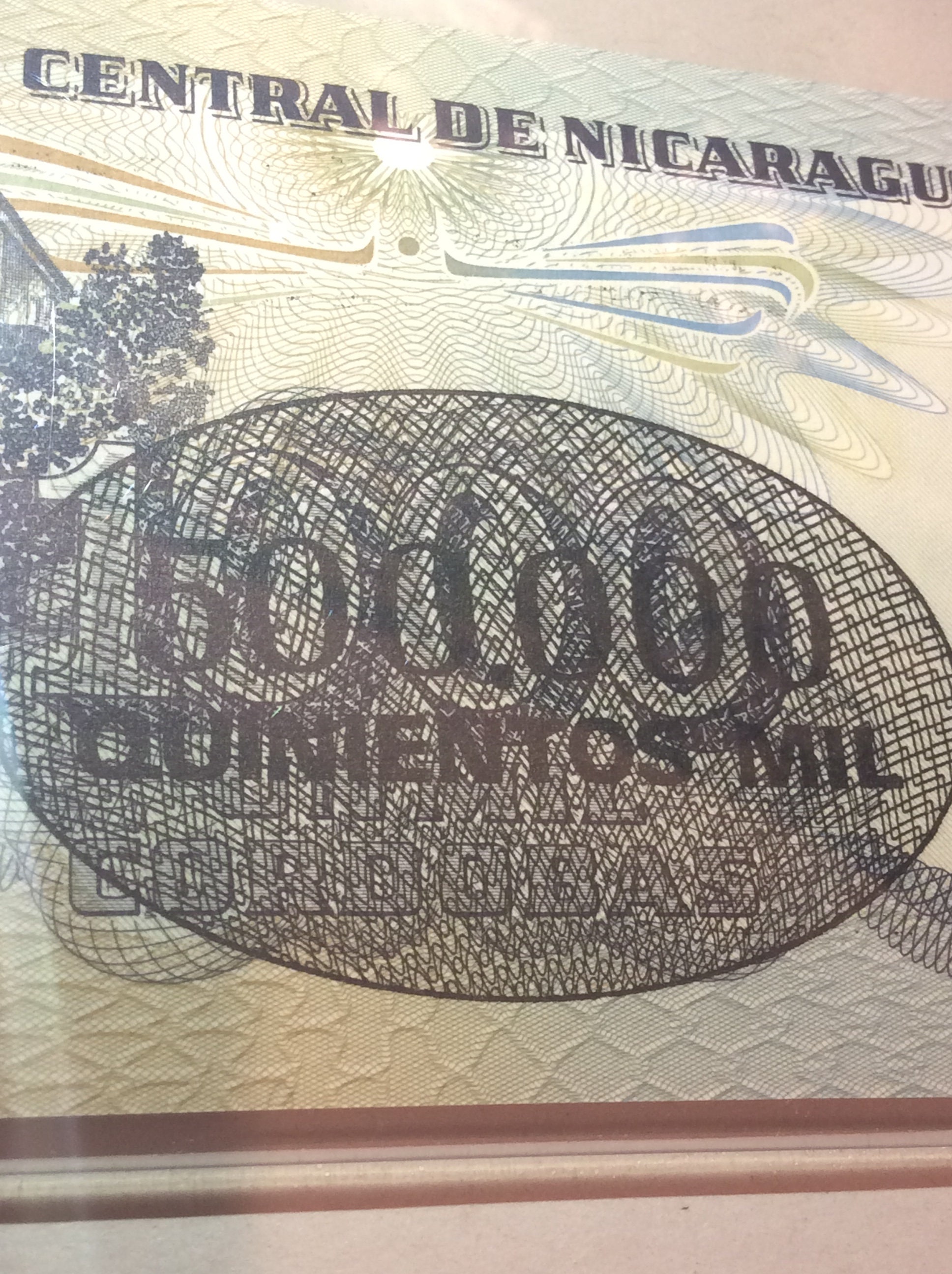 Rare PCGS Error Two Denominations Printed on Same Note- 500,000 on Top ...