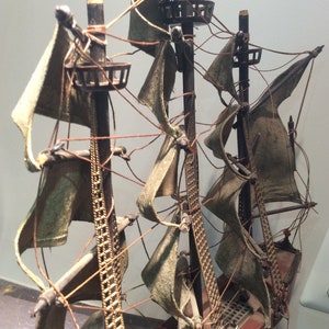 Rare Old Shipwrecked Ship 1846 Sea Witch Clipper Model Miniature Ship ...