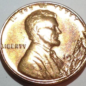 Rare 19?? Major Lamination Error Wheat Penny- Fully Obscuring the Date ...