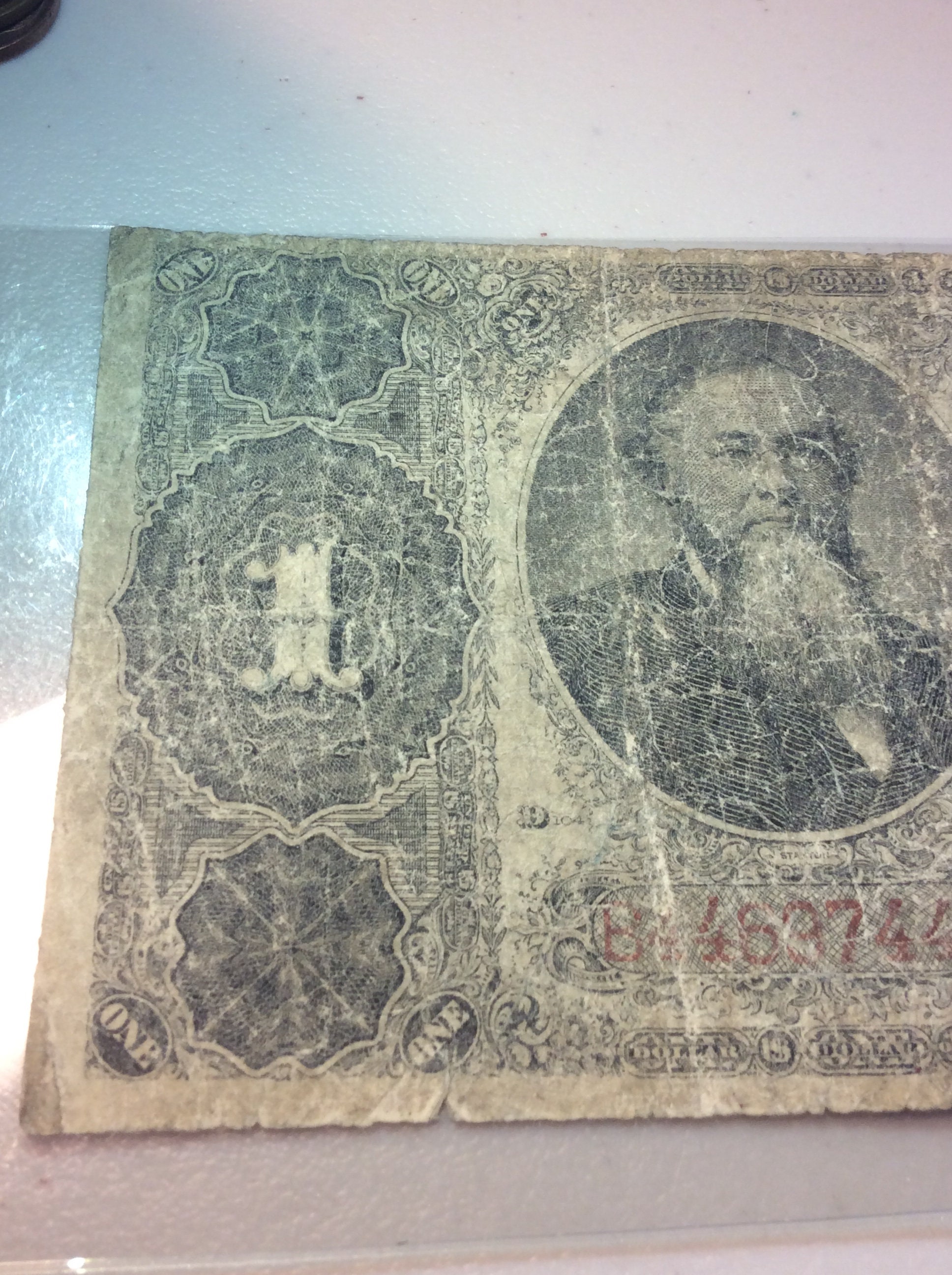 Rare Star Note 1891 One Dollar in Gold Coin Treasury Note Extremely ...