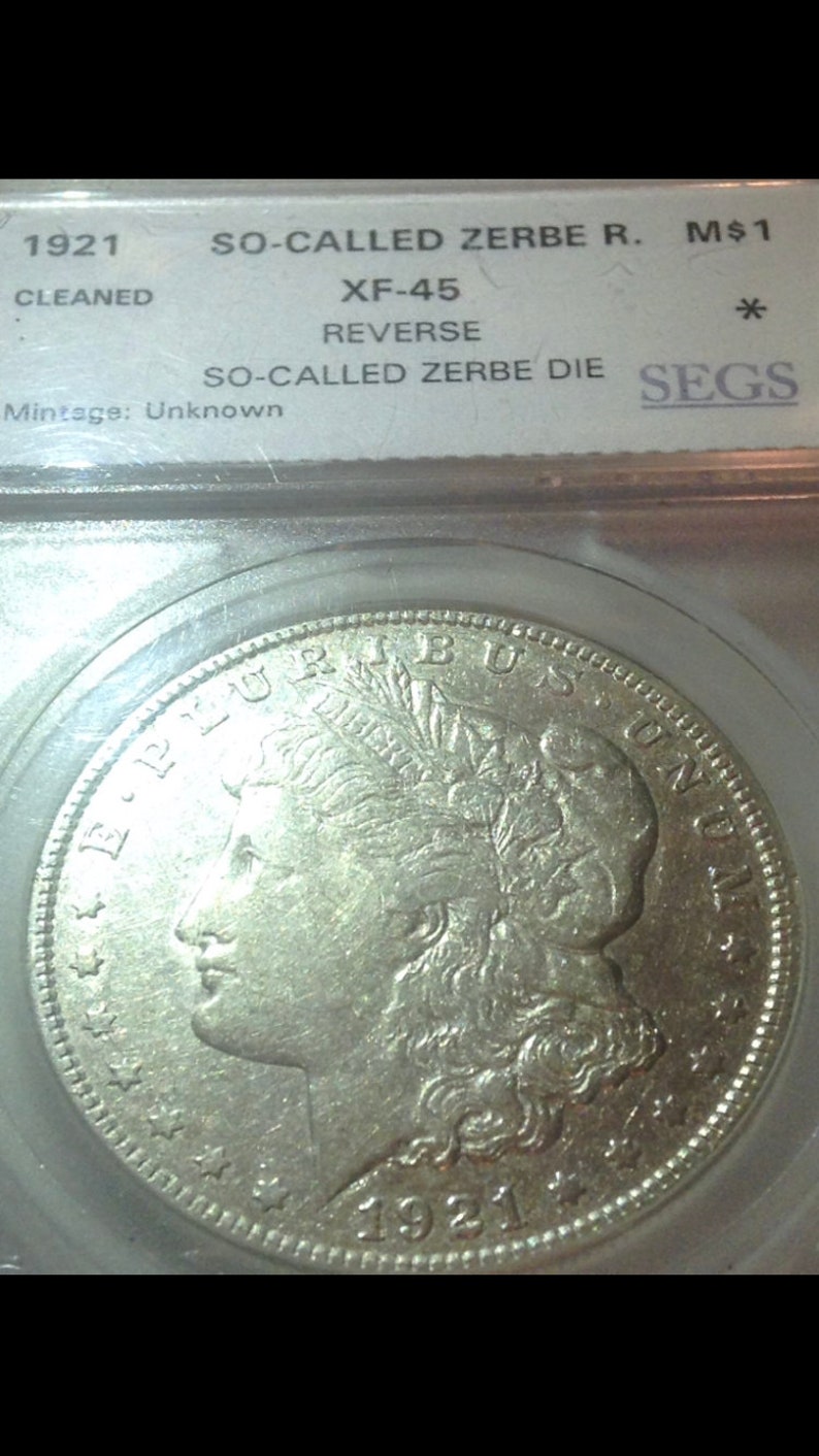Scarce Zerbe Special Strike 1921 Morgan Dollar- Professionally Graded ...