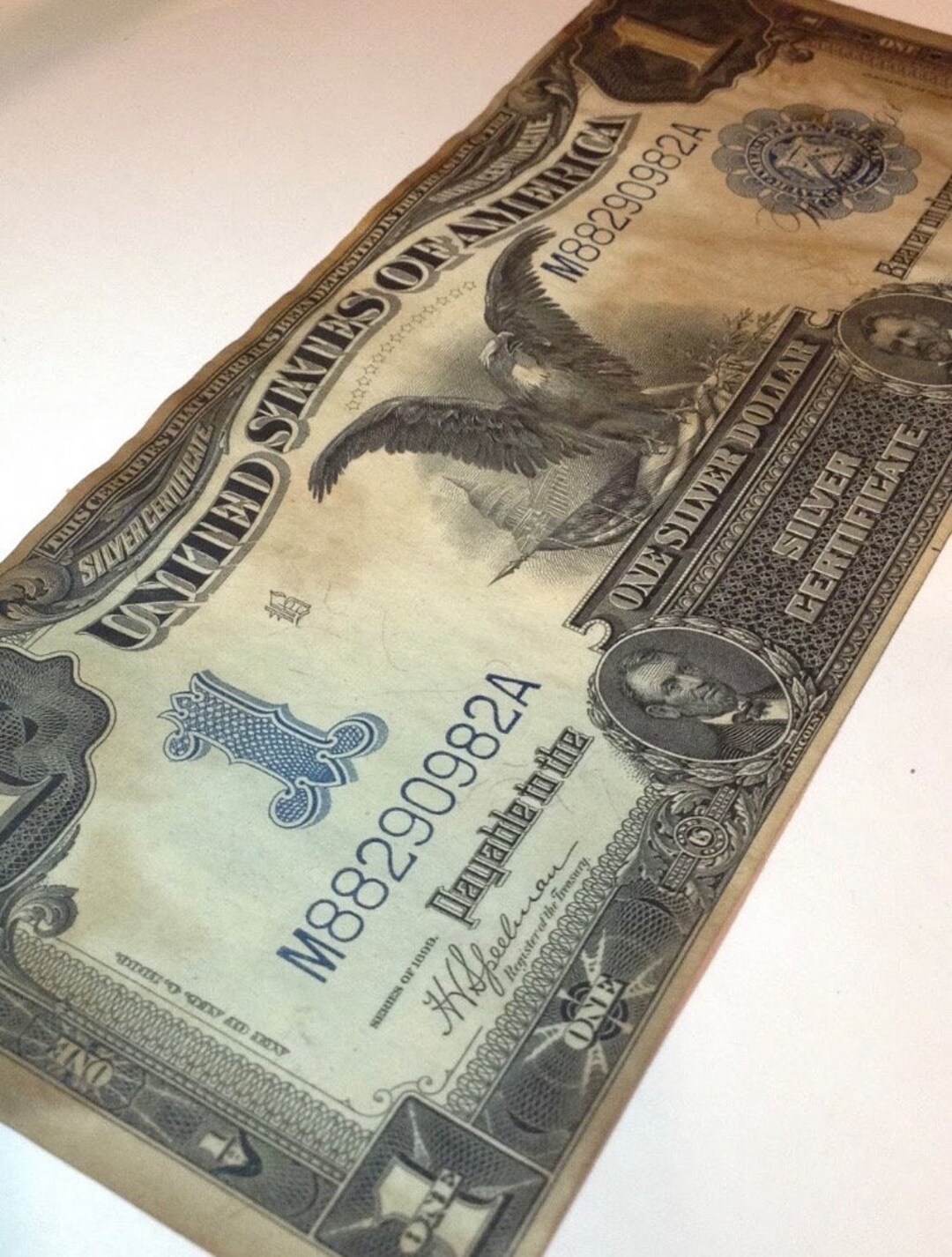 Valuable AU Uncirculated 1899 One Dollar Black Eagle Silver Certificate ...