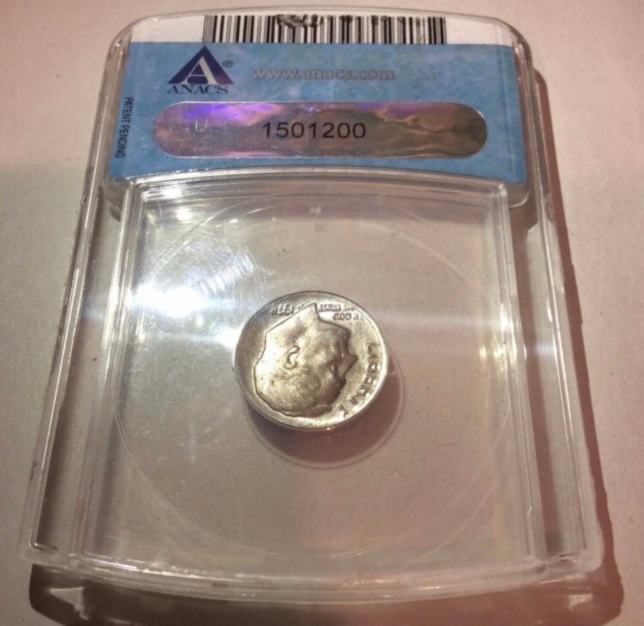 Rare Copper Color Dime NO Clad Layer ANACS Error Coin- Error Dime With ...