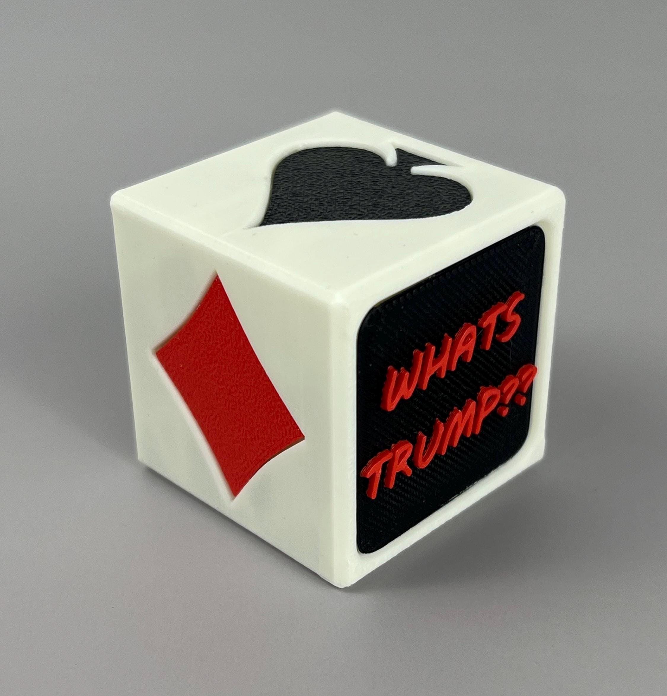 Euchre Trump Cube, What's Trump Suit Marker, Trump Dice, Unique Gift ...