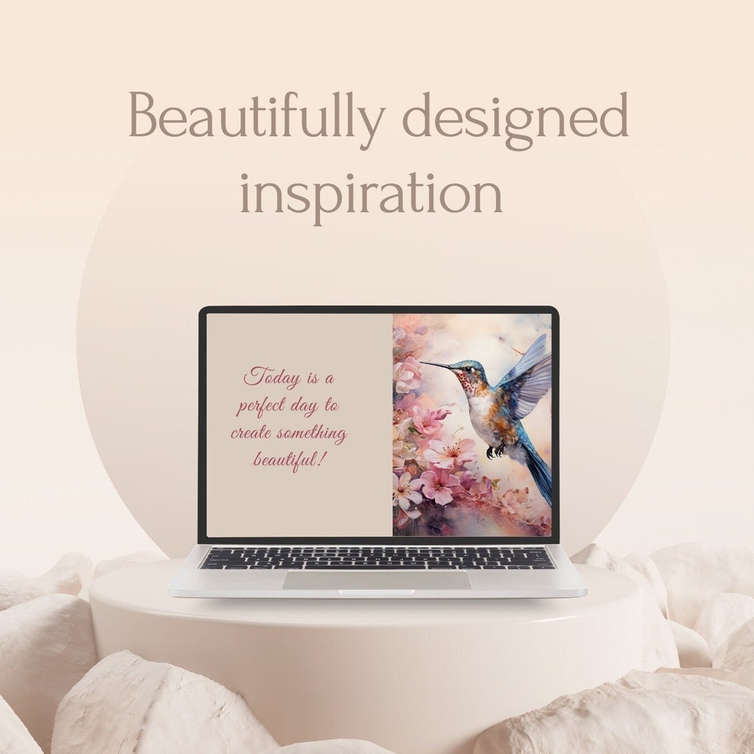 6 X Aesthetic Desktop Wallpaper Elegant Warmth 3 With & 3 Without ...