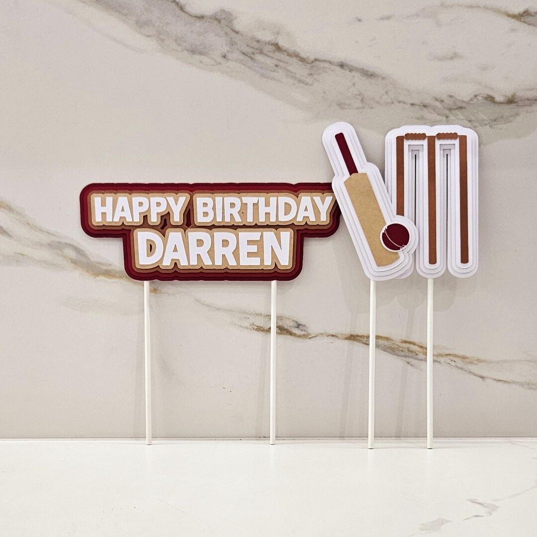 Cricket Cake Topper Cricket Birthday Cricket Topper 3D Cake Topper - Etsy