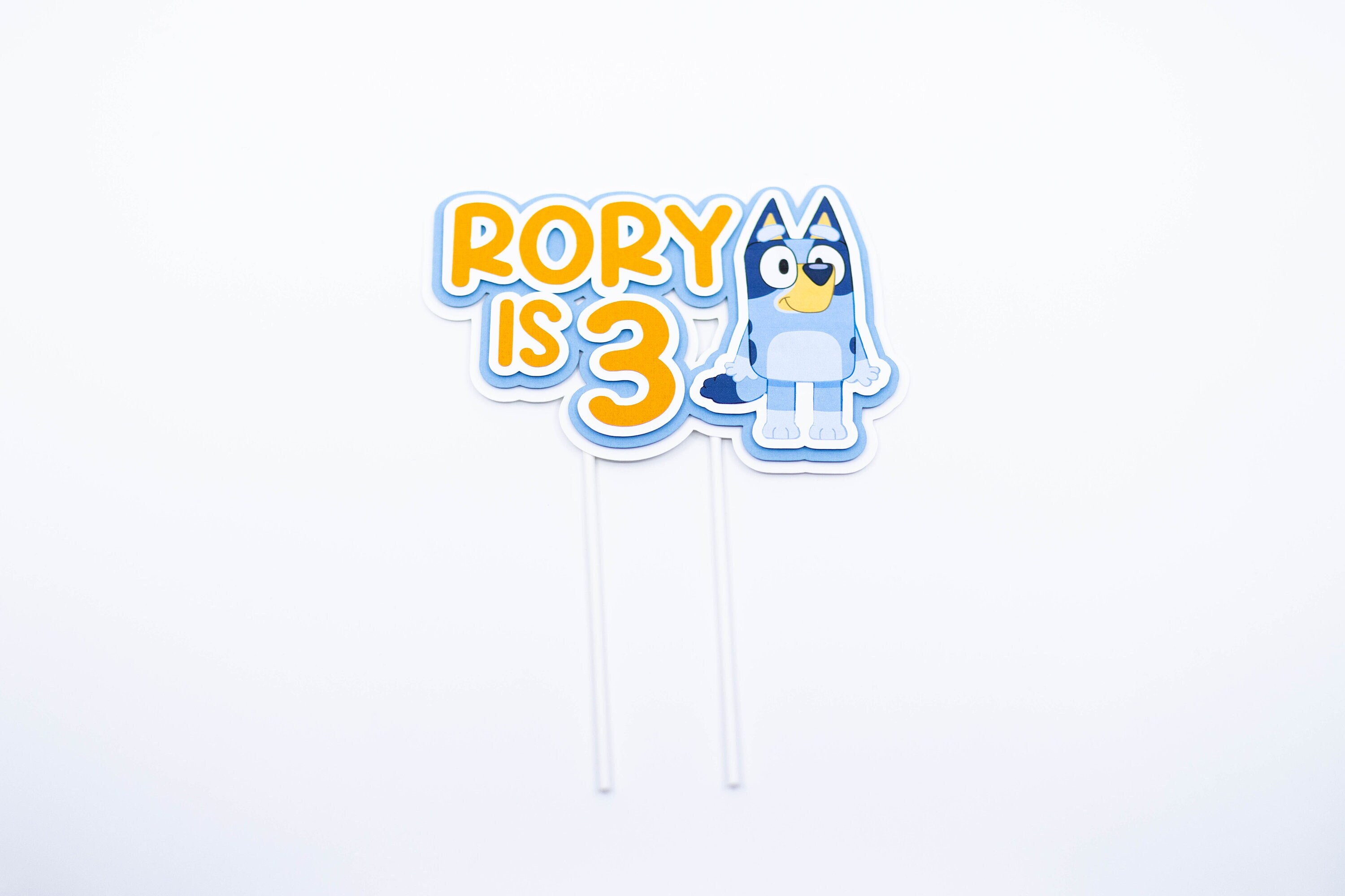 Bluey Cake Topper Bluey Birthday Bluey Topper 3D Cake Topper - Etsy ...