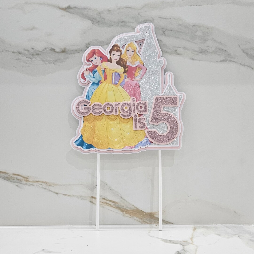 Disney Princess Cake Topper Disney Princess Birthday Disney Princess ...