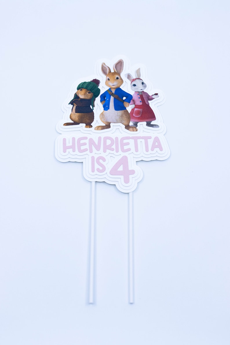 Peter Rabbit Cake Topper Peter Rabbit Birthday Peter Rabbit Topper 3D ...