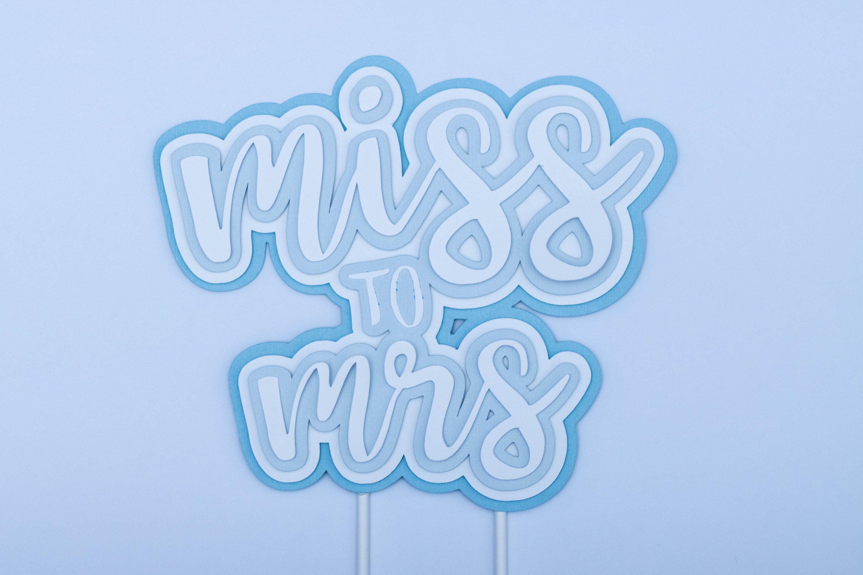 Miss to Mrs Cake Topper Engagement Cake Topper Hens Party Cake Topper ...