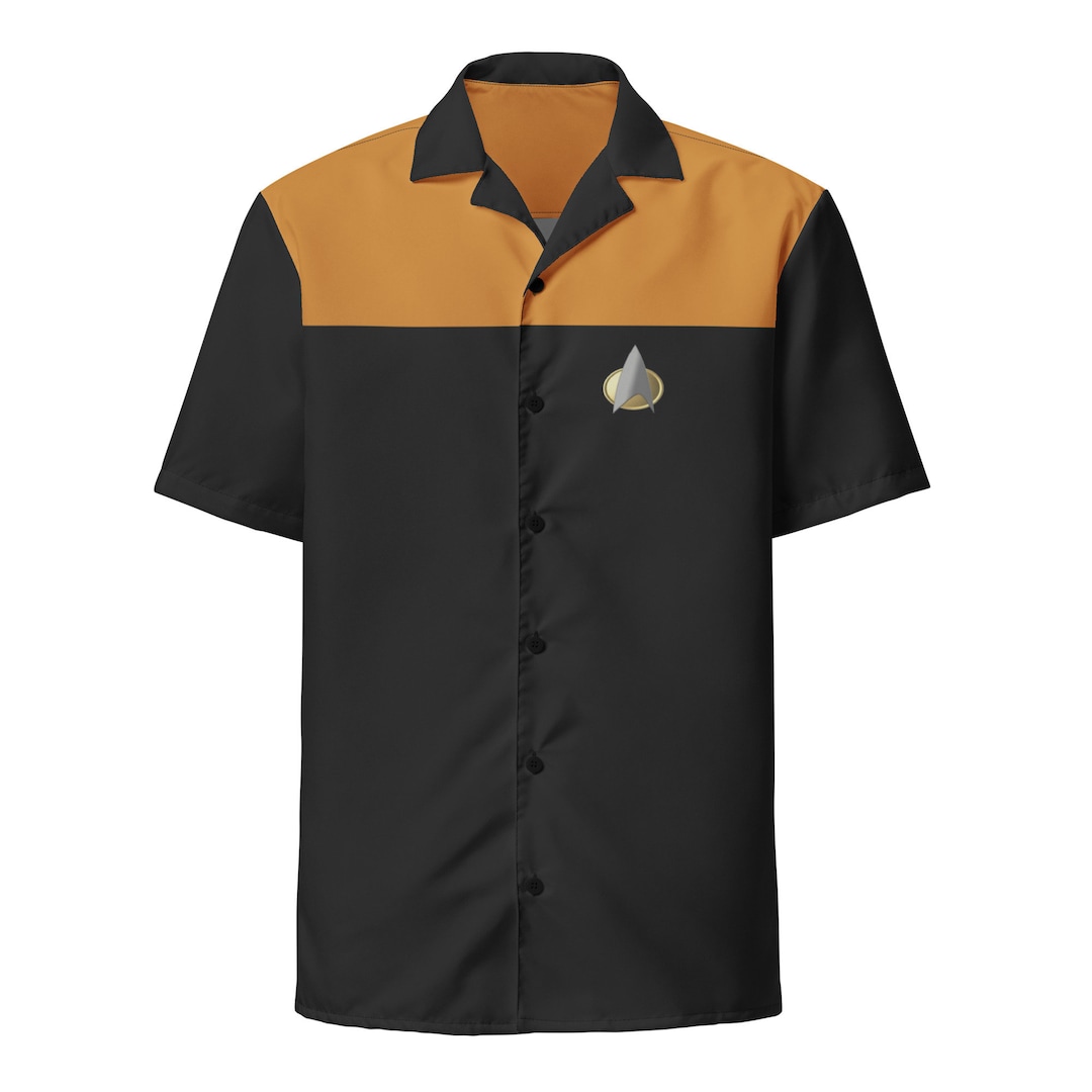 Star Trek Gold Bowling Shirt - Etsy
