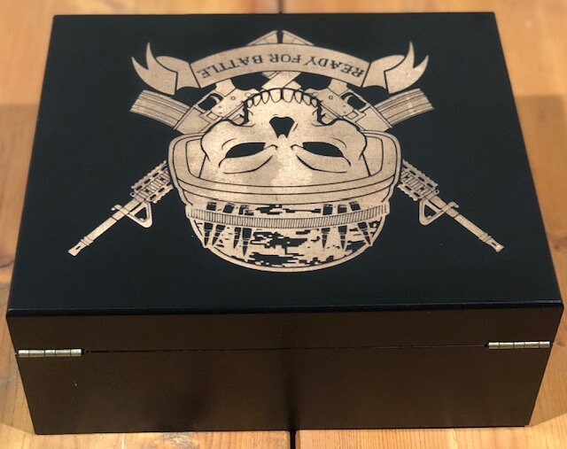 Humidor Cigar Box ready for Battle - Etsy