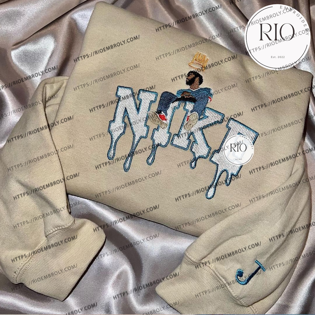 J. Cole Crewneck Embroidered Sweatshirt Trendy Sweatshirt J Cole ...