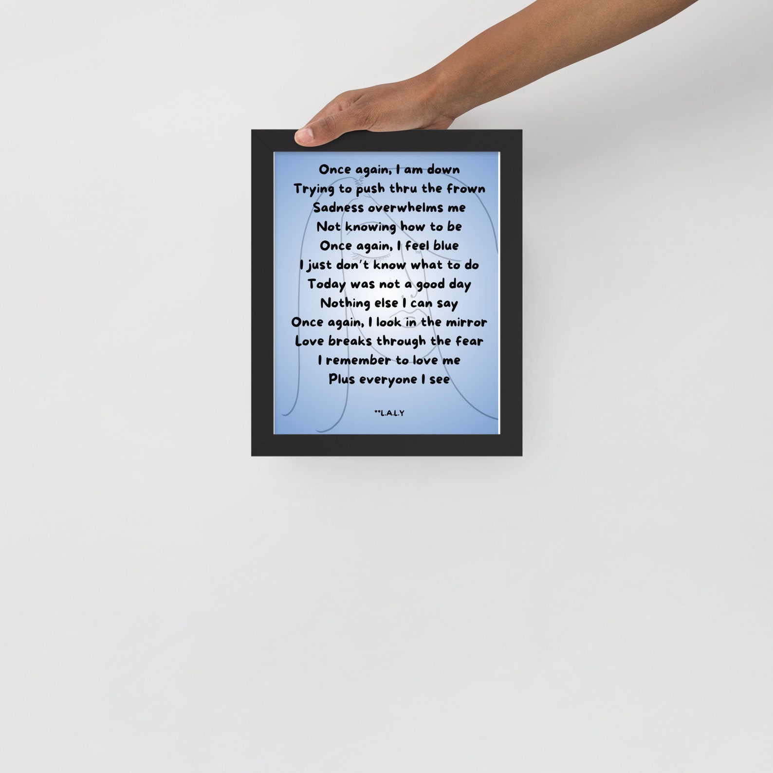 8”x10” Framed Poster With Personal Poem Once Again, Personal Artwork - Etsy