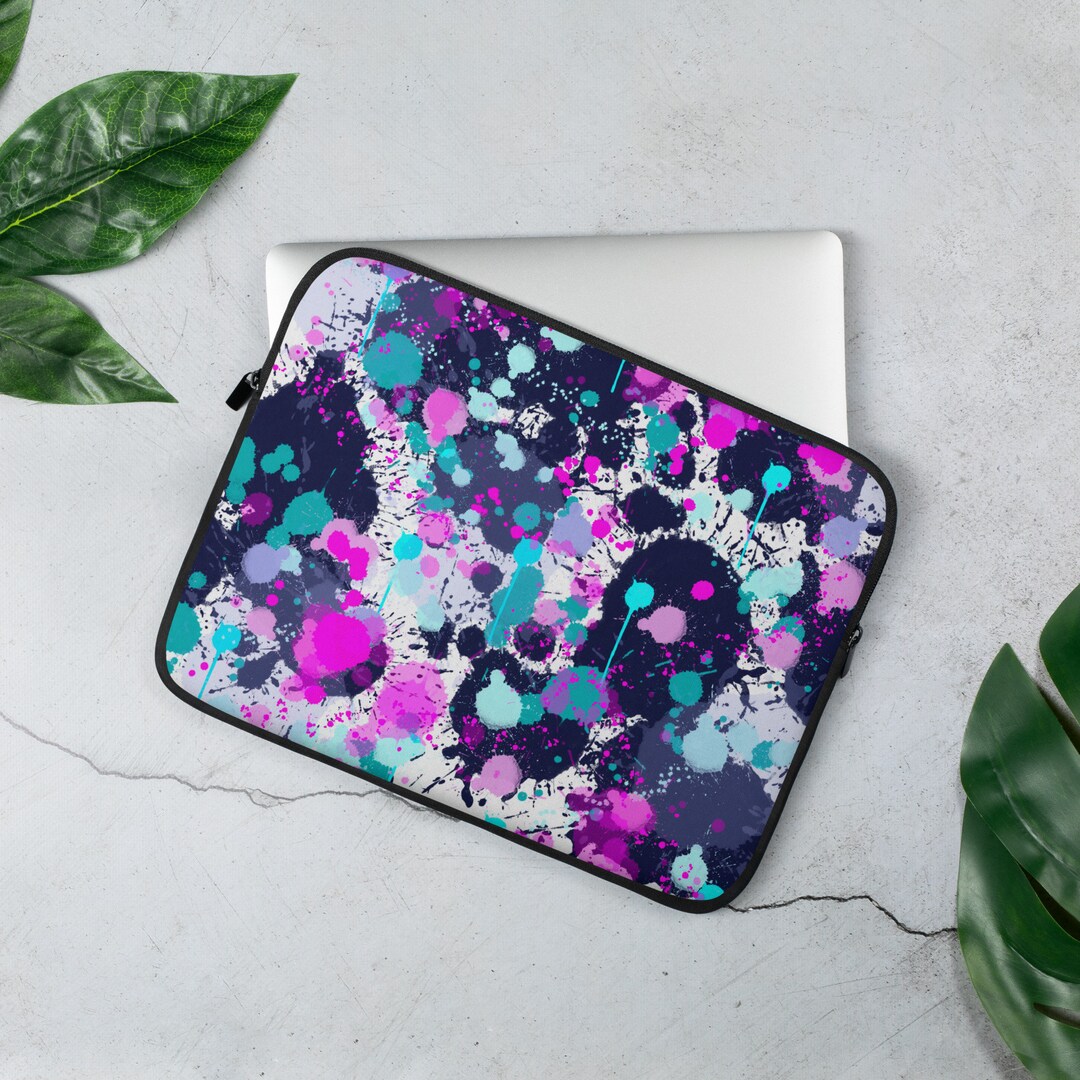 Splattered Paint 13 Neoprene Laptop Sleeve - Etsy