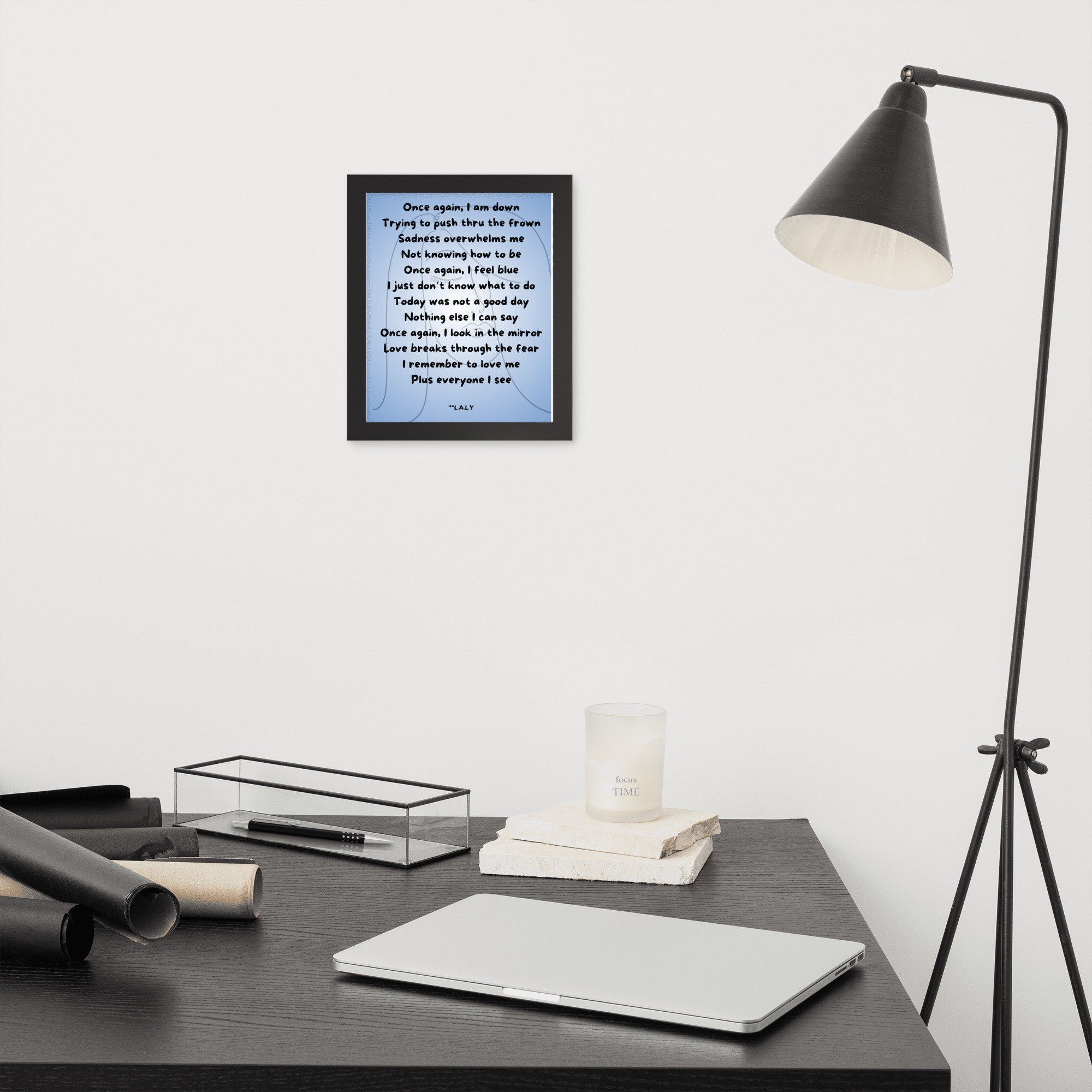 8”x10” Framed Poster With Personal Poem Once Again, Personal Artwork - Etsy