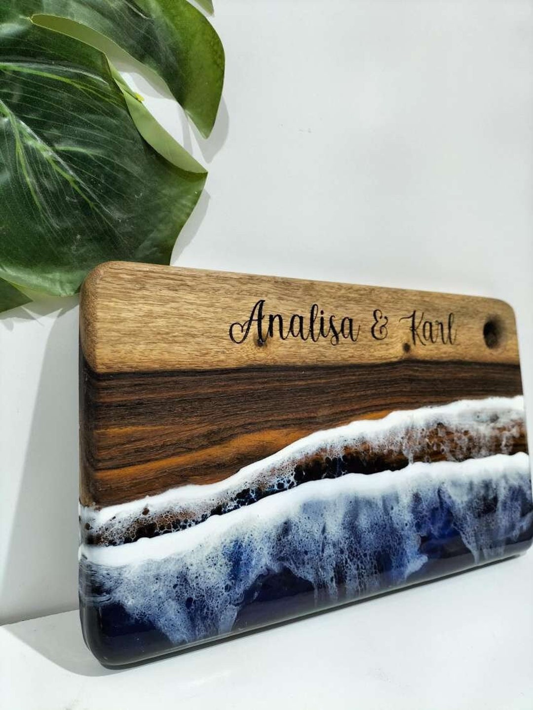 Personalized Resin Ocean Cutting Board, Charcuterie Board, Custom ...