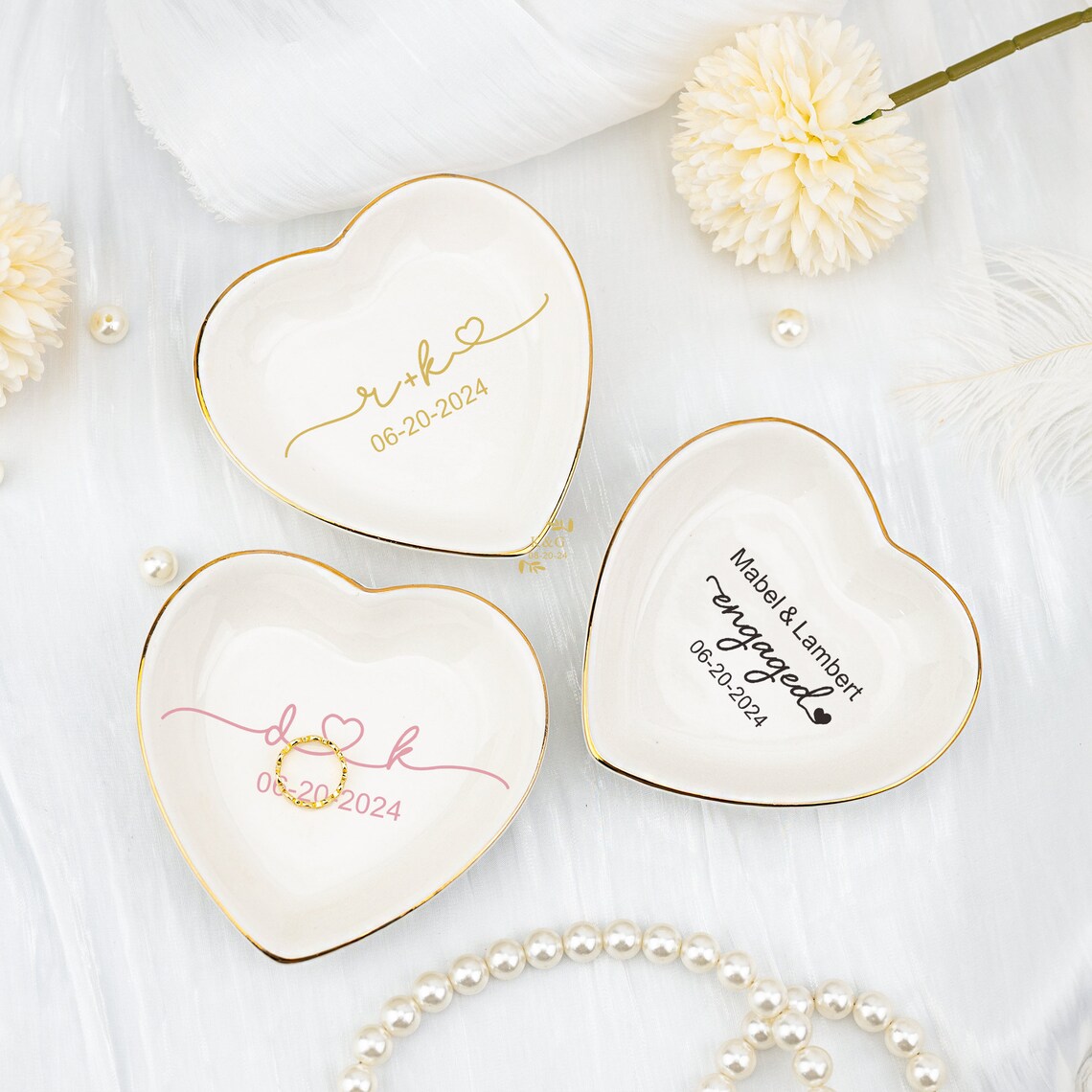 Personalized Wedding Jewelry Dish, Engagement Bridesmaid Proposal ...