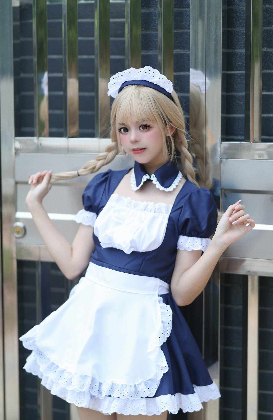 Original Akihabara Japanese Cute Maid Costume Classic Maid Costume ...