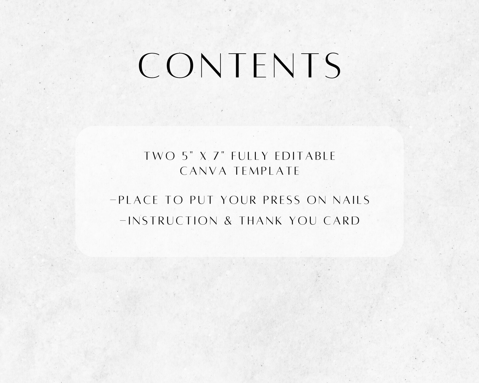 Customizable Press-on Nail Display Card Canva Template | DIY Nail Tech ...