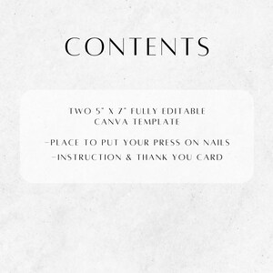 Customizable Press-on Nail Display Card Canva Template | DIY Nail Tech ...