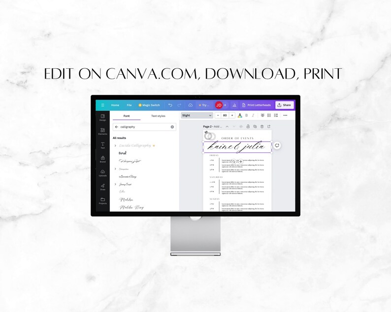 Customizable Press-on Nail Display Card Canva Template | DIY Nail Tech ...