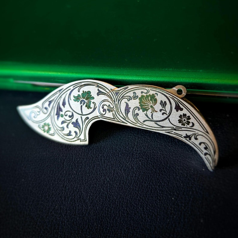 Custom Engraved Knife With Scroll Work Design, Personalized Knife Gift ...