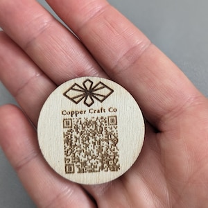 Custom QR Code Business Tokens Engraved QR Code Event Chips Wedding ...