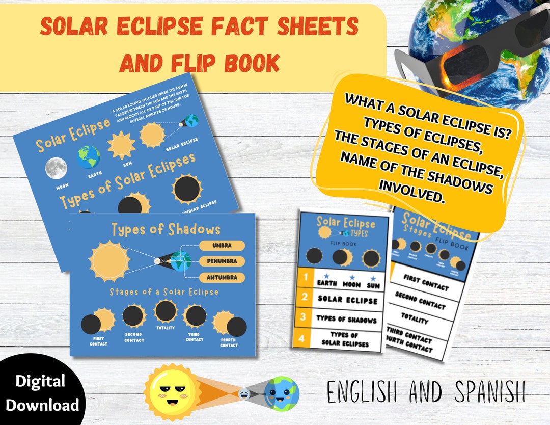 Solar Eclipse Flip Book: Educational Kids' Activity (digital Download) - Etsy