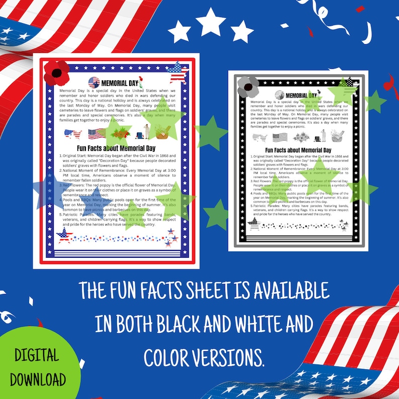 Memorial Day Handprint, Printables for Kids, Handprint Art, Patriotic ...