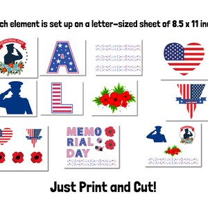 Memorial Day Bulletin Board Kit: Classroom Decor (digital Download) - Etsy