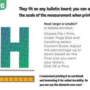 Earth Day Bulletin Board Letters, Printable Bulletin Board Letters ...