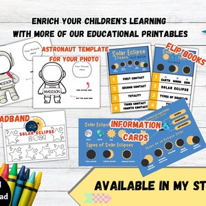 Solar Eclipse 2024 Activity Bundle, Solar Eclipse Coloring Pages, Solar ...
