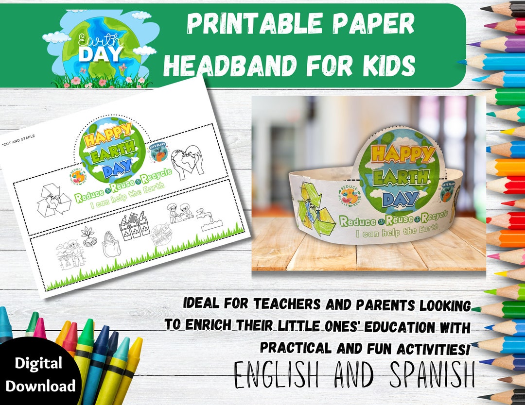 Earth Day Paper Headband, Earth Day Activities, Earth Day Activities ...