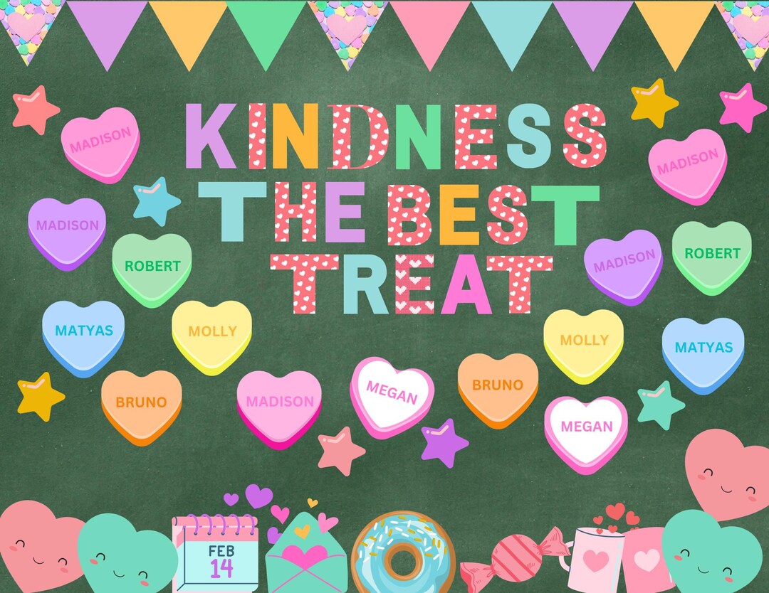 Valentine's Day Bulletin Board Kit, Classroom Door , February ...