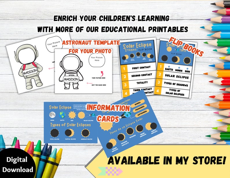 Solar Eclipse Bible Lesson Bundle: Kids Activities & Devotionals ...