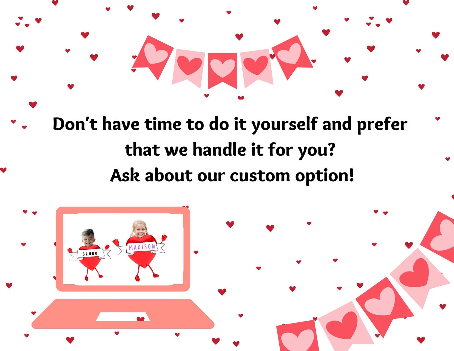 Editable Valentine's Day Heart Template: Photo & Name (PDF) - Etsy