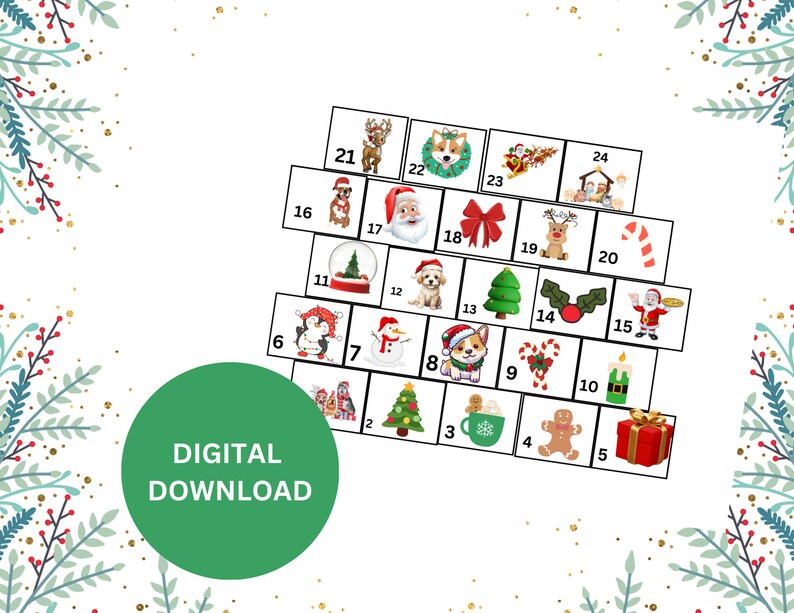 Christmas Countdown Crafts for Kids | Christmas Countdown Advent ...