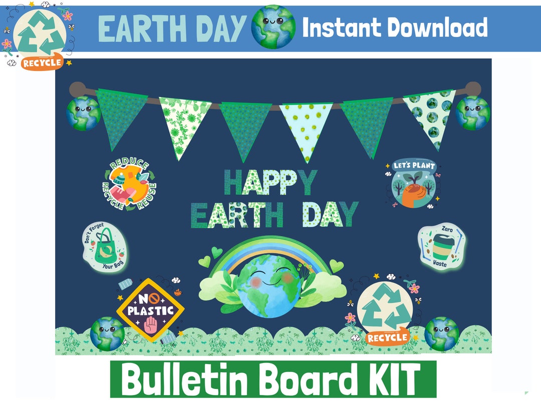 Earth Day Bulletin Board Kit: Classroom Decor (digital Download) - Etsy