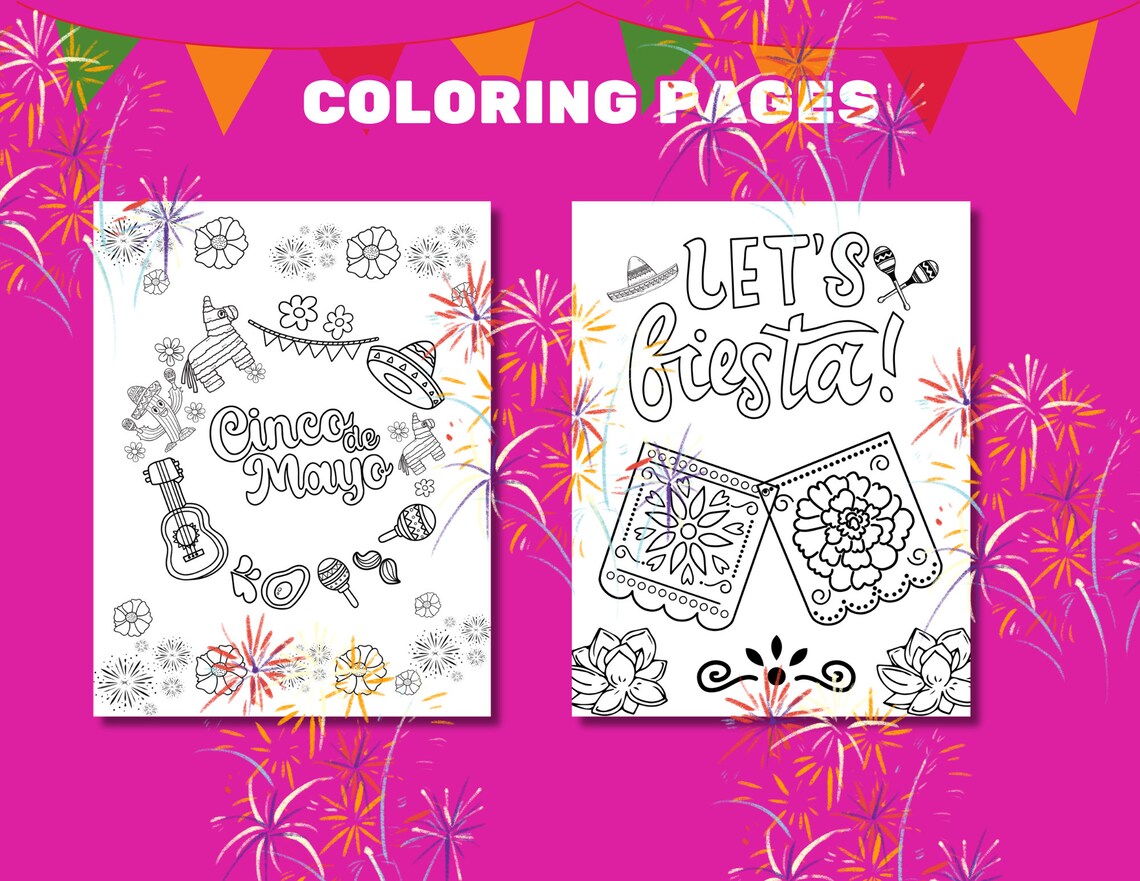 Cinco De Mayo Coloring Pages, Homeschool Cinco De Mayo Printable ...