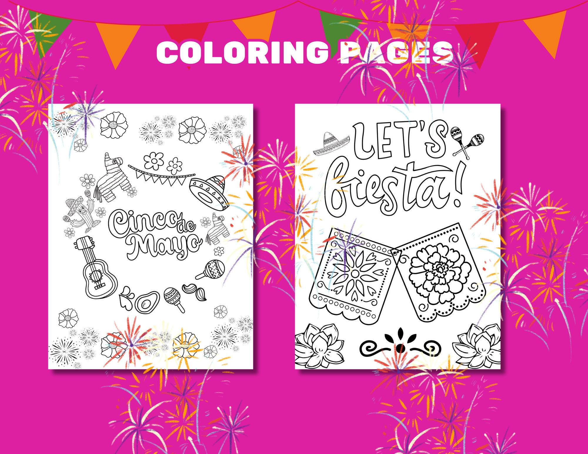 Cinco De Mayo Coloring Pages, Homeschool Cinco De Mayo Printable ...