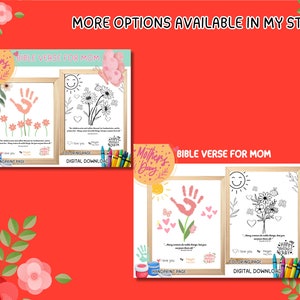 Mother's Day Handprint Art, Mother's Day Printable, Activity Page for ...